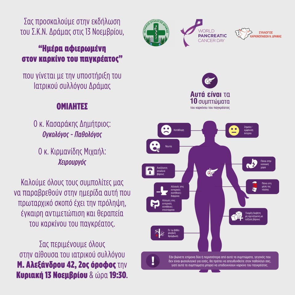 Σύλλογος Καρκινοπαθών Ν. Δράμας: Ημέρα αφιερωμένη στον καρκίνο του ...