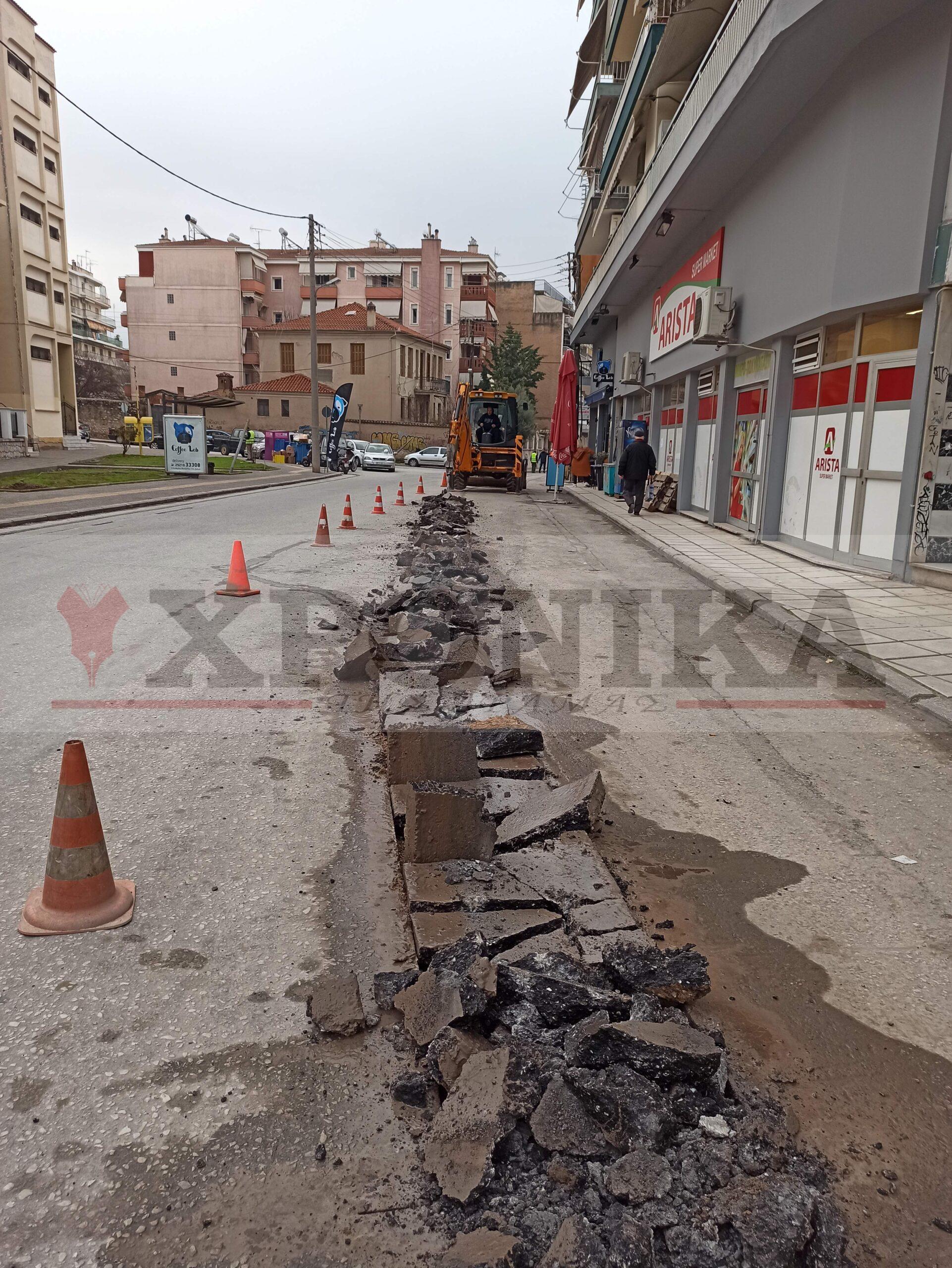 Έκλεισε από χθες η οδός Βενιζέλου λόγω των έργων του φυσικού αερίου ...