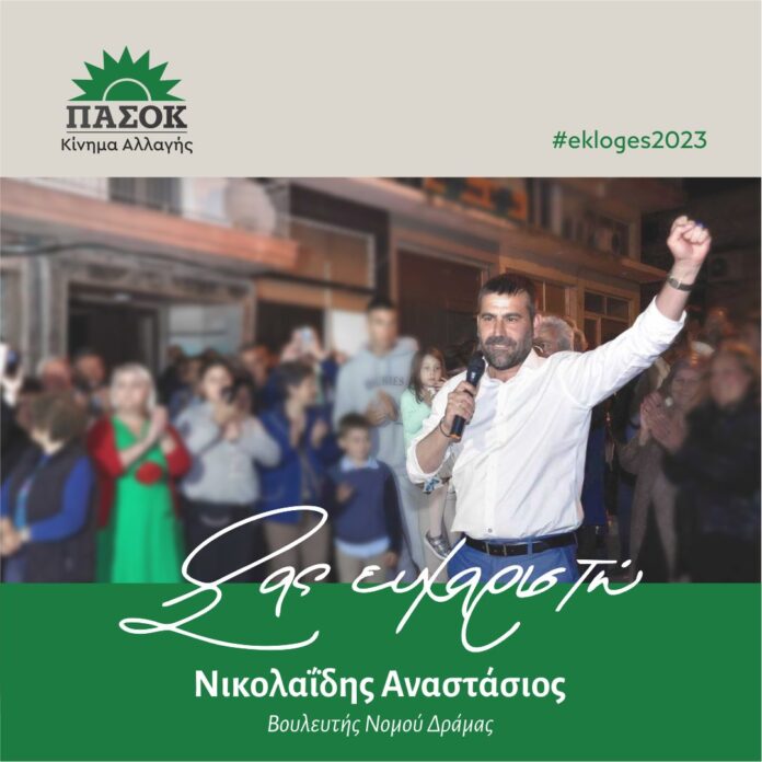 Ευχαριστήριο μήνυμα Αναστάσιου Νικολαΐδη για την εκλογή του - Χρονικά ...